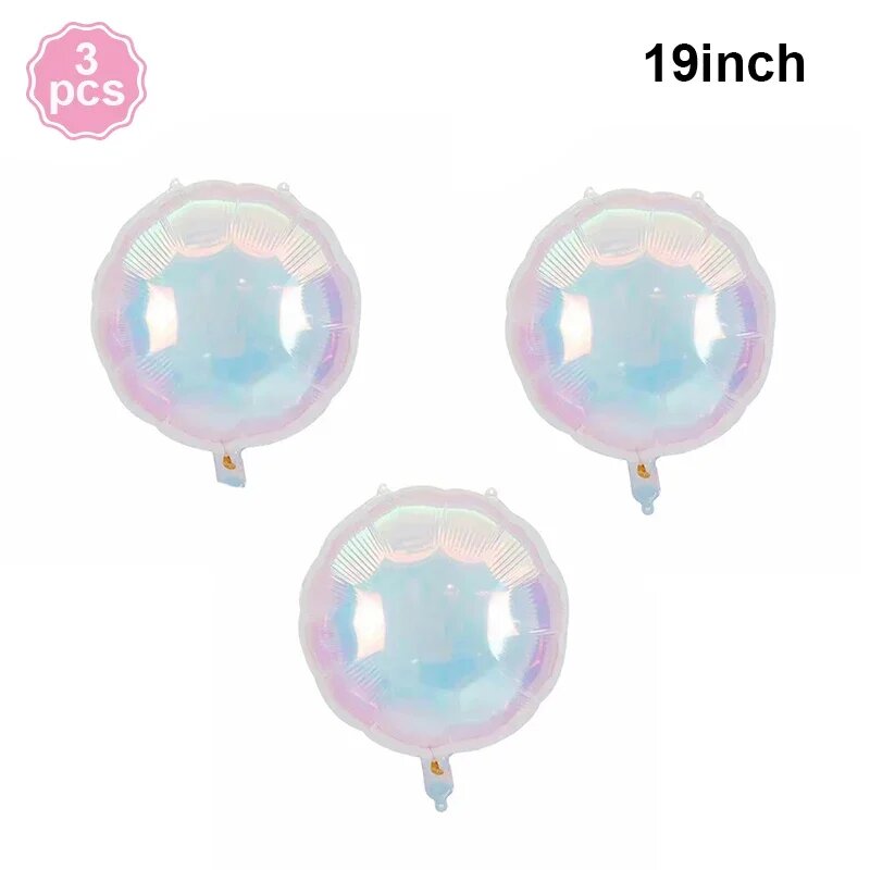 Набор посуды для вечеринки с русалкой 3pcs no helium