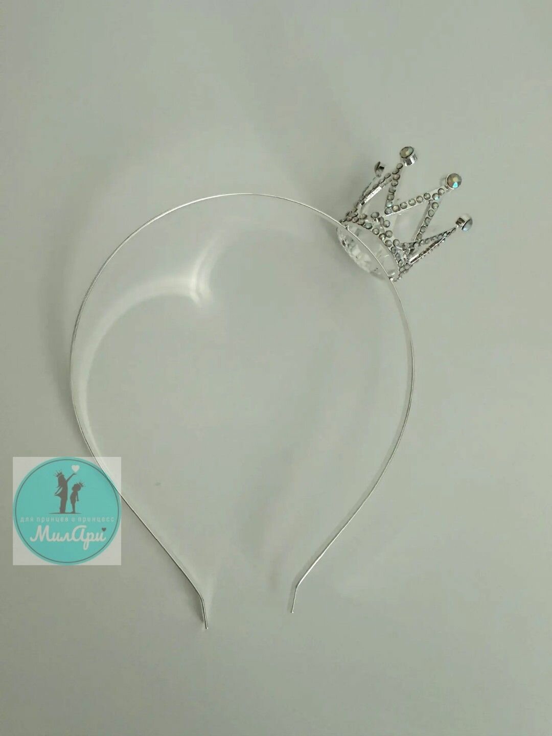 Диадема для девочек "Мисс Праздник", silver