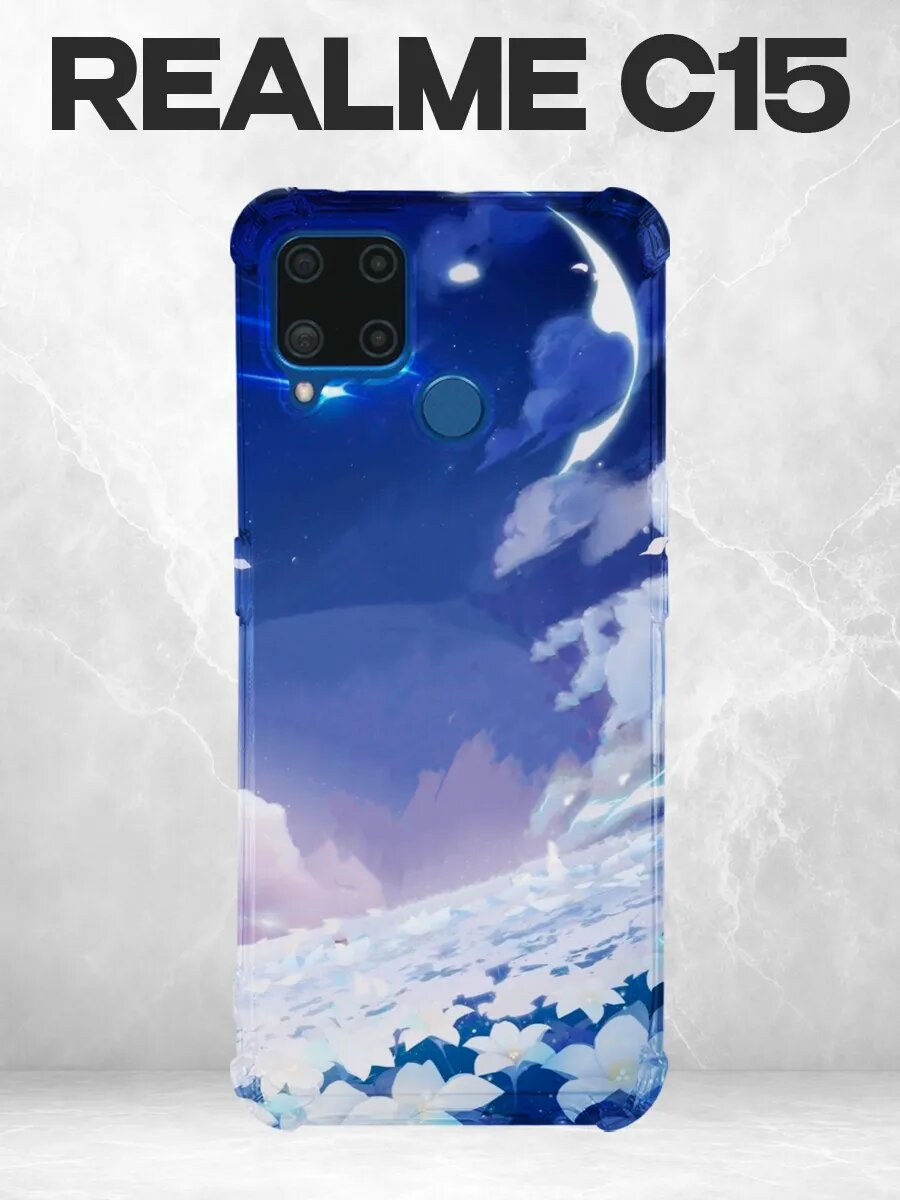 Чехол на Realme C15 игра Genshin Impact