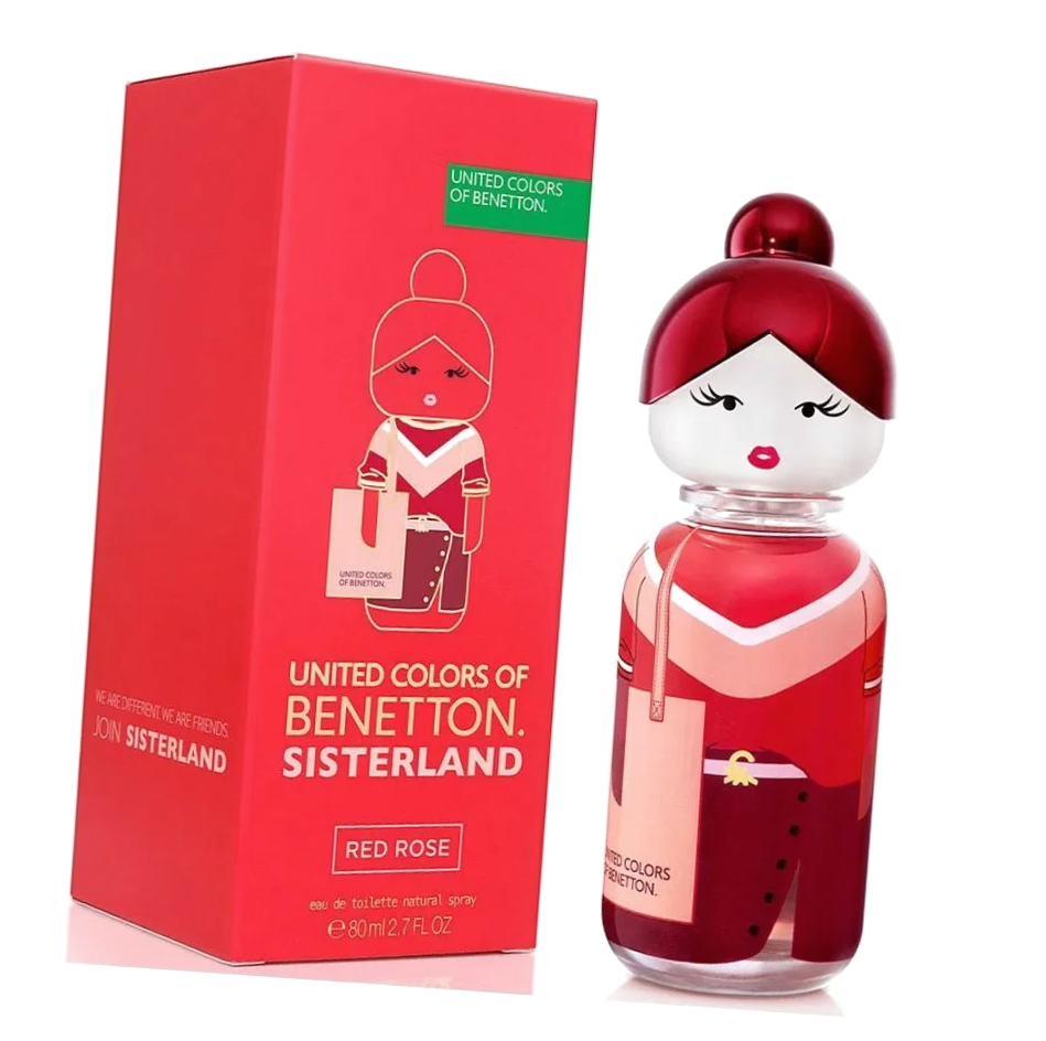 Benetton Sisterland Red Rose - туалетная вода для женщин 80 мл, Бенеттон Розе