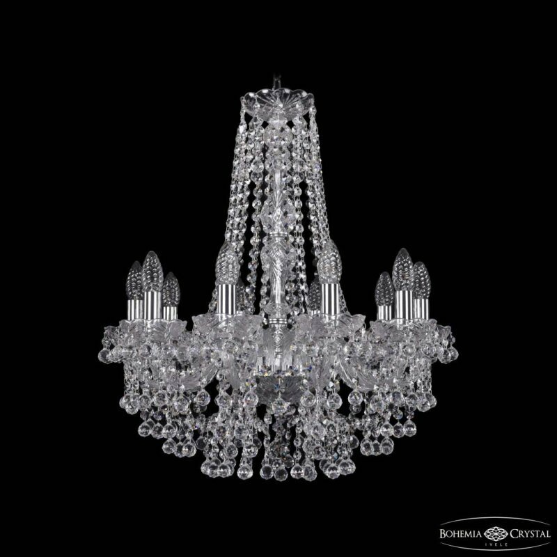 Подвесная люстра Bohemia Ivele Crystal 1409 1409/10/195/h-63 Ni