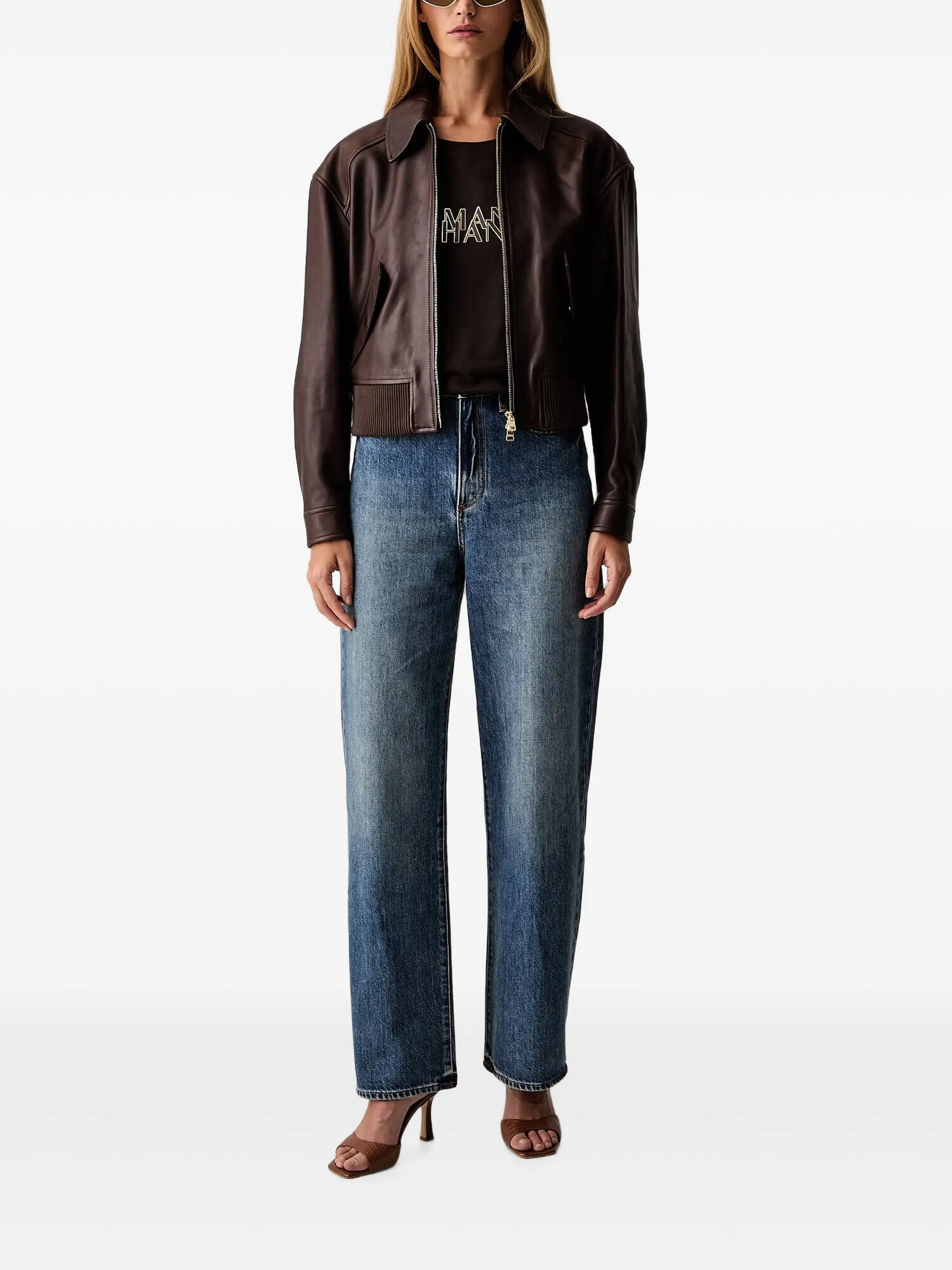 Футболка Armani Exchange, размер 44, brown — фото 1
