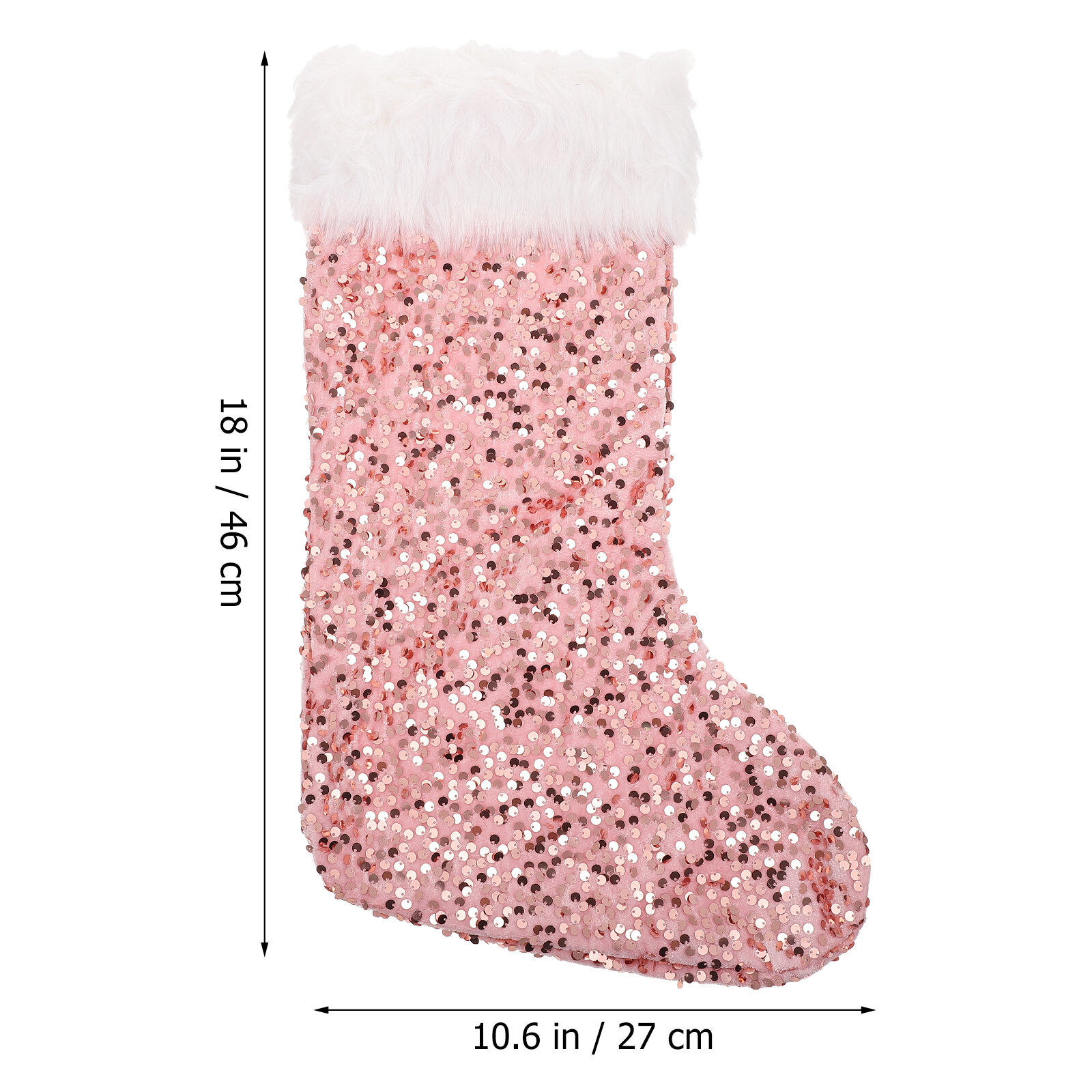 Золотой Рождественский Чулок Для Подарков И Конфет 45.00X28.00X1.50Cm