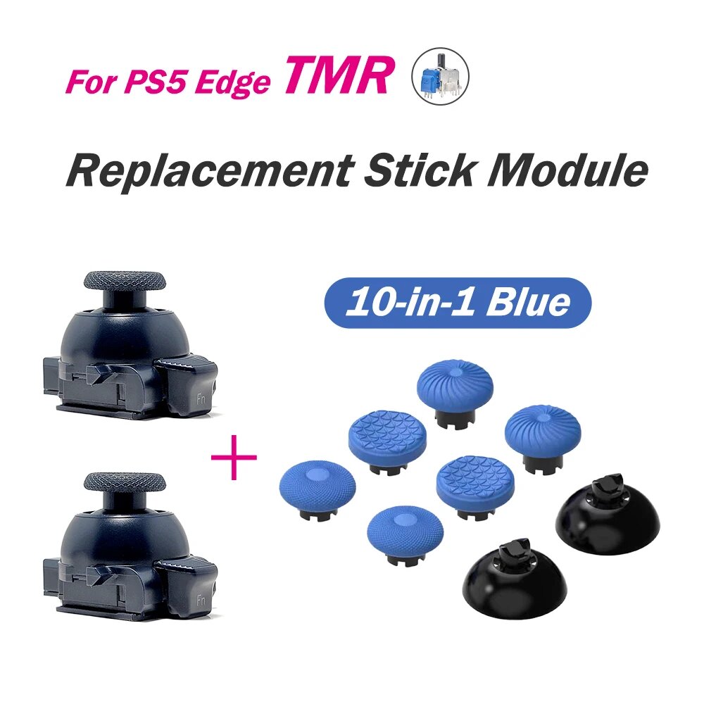 Сменный модуль джойстика для PS5 DualSense Edge, TMR, 3D аналоговый стик 10 in 1 TMR Blue