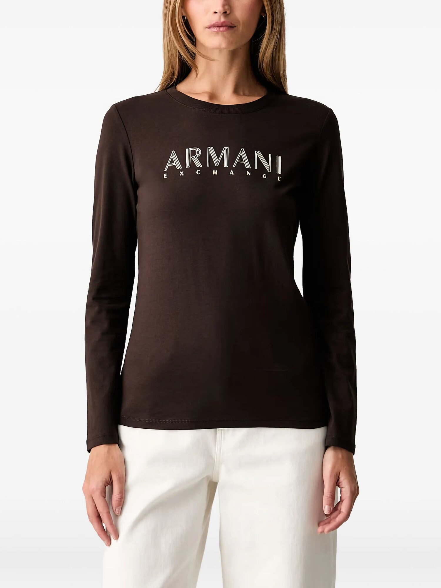 Футболка Armani Exchange, размер 48, brown