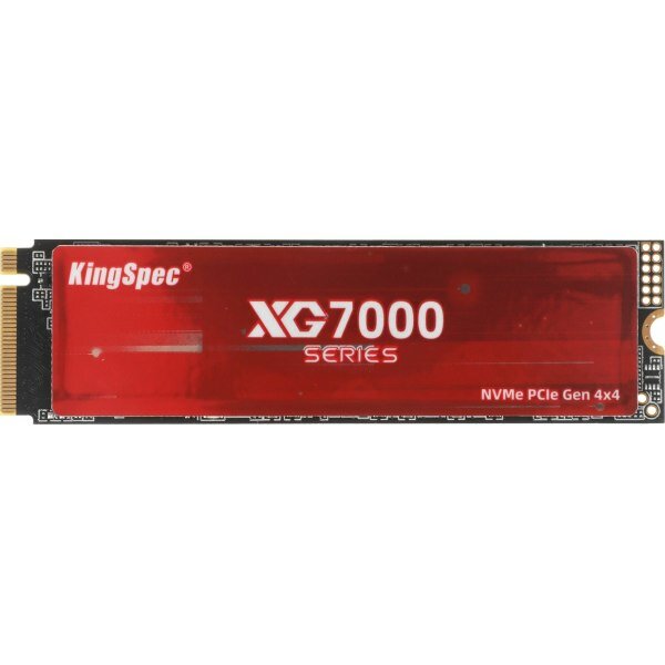SSD накопитель KINGSPEC XG7000 XG7000-512 512ГБ, M.2 2280, PCIe 4.0 x4, NVMe, M.2