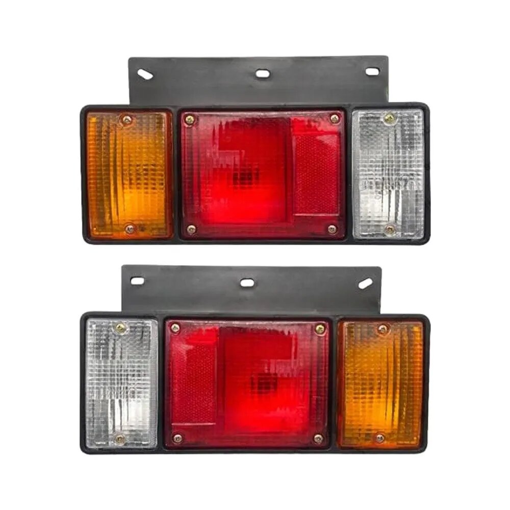 Фонари задние Isuzu NPR NQR NRR FSR FRR 1987-2020, комплект, ABS, черный/красный, замена