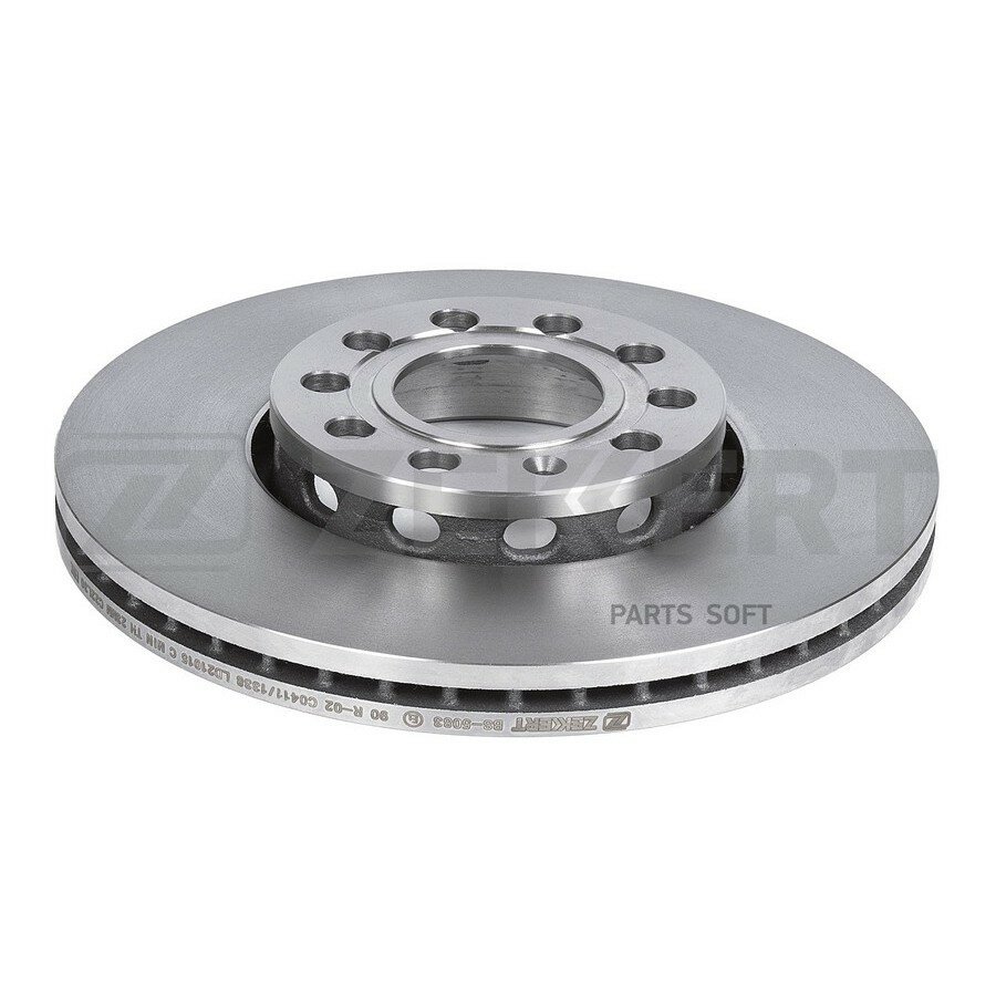 Диск тормозной Audi 100 90-, A4 I/III 95-, A6 I/II 94-; Skoda Superb передний вентилируемый 288 х 24,8 BS5083 ZEKKERT BS5083 | цена за 1 шт