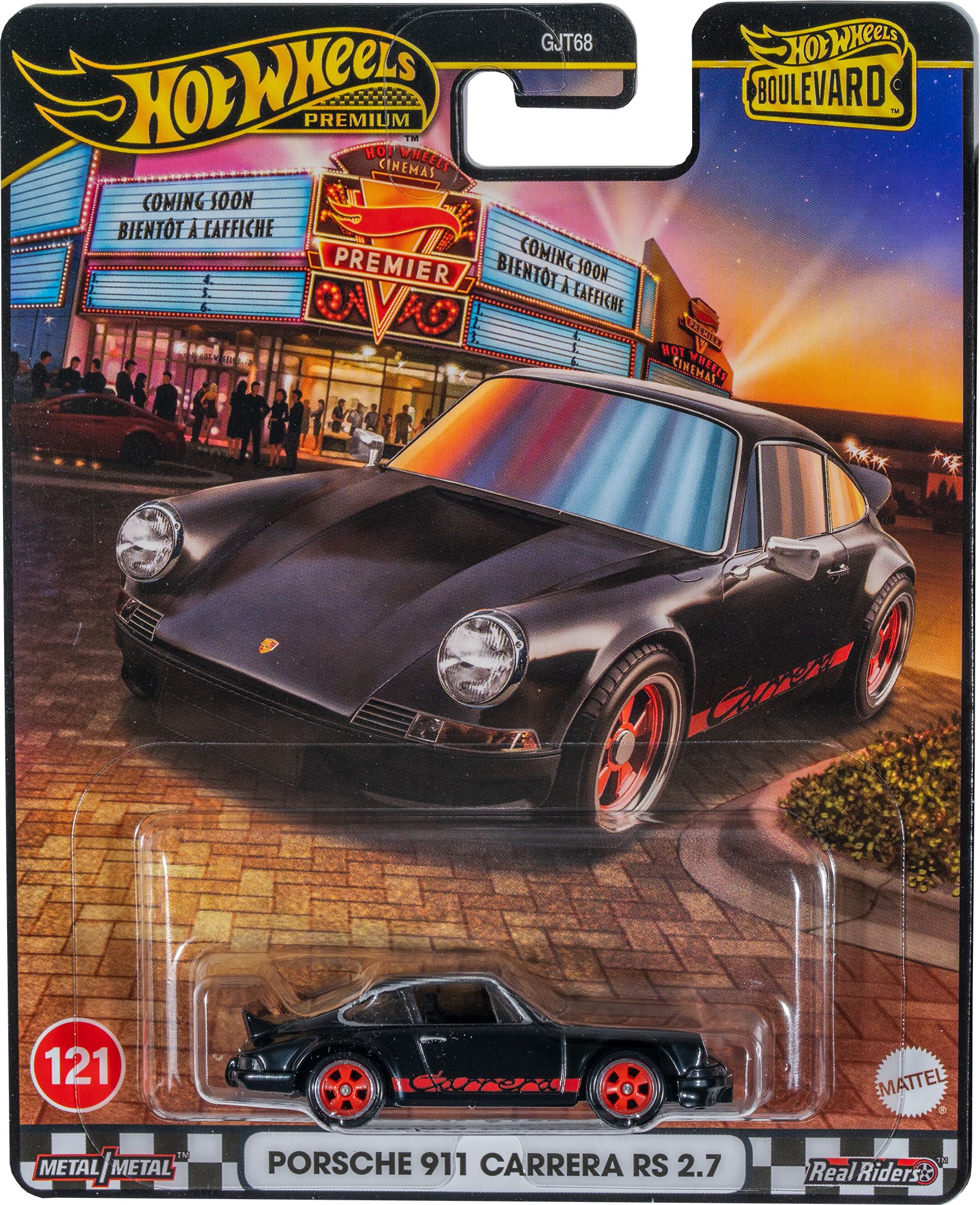 Машинка Hot Wheels Premium Porsche 911 Carrera RS 2.7