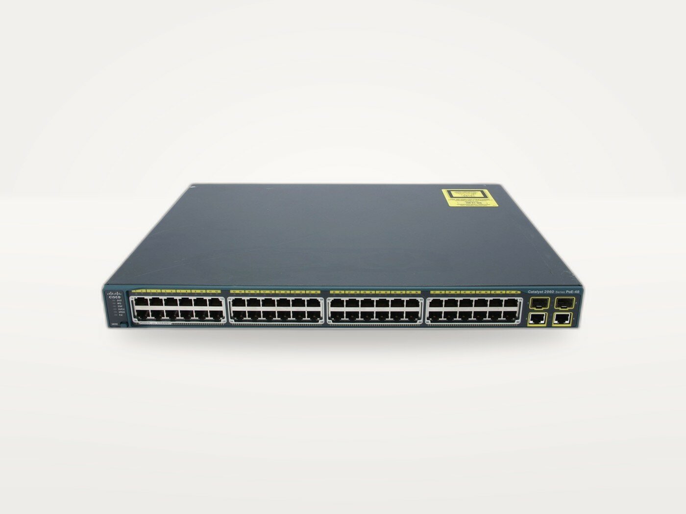 Коммутатор CISCO WS-C2960+48PST-S Catalyst 2960 Plus 48 10/100 PoE 370W + 2 1000BT +2 SFP LAN Lite