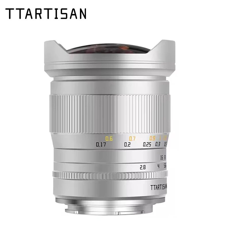 TTArtisan 11mm F2.8 Fisheye Объектив Sony E Mount Silver