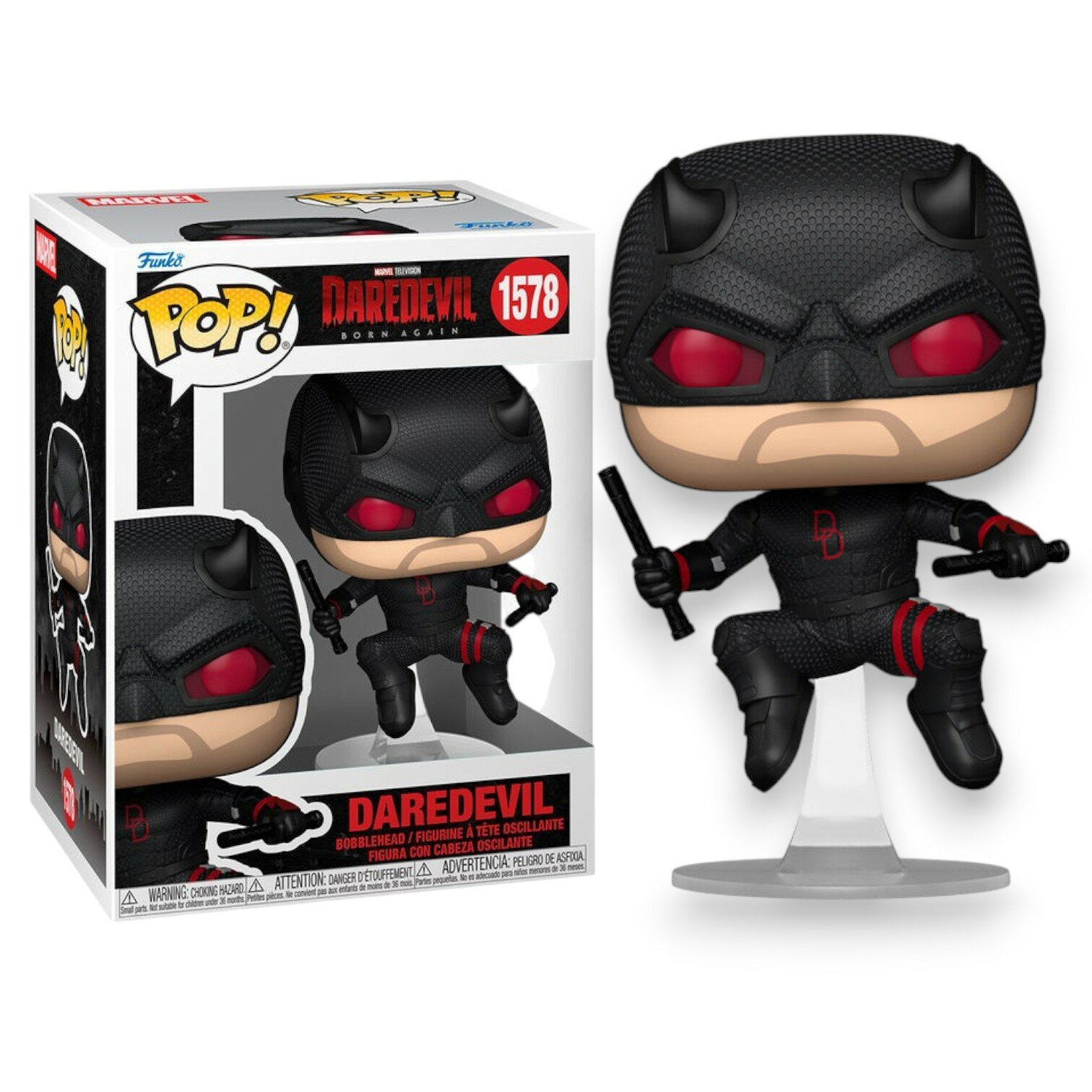 Фигурка Сорвиголова "Daredevil Born Again Black Suit" от Funko POP! 1578