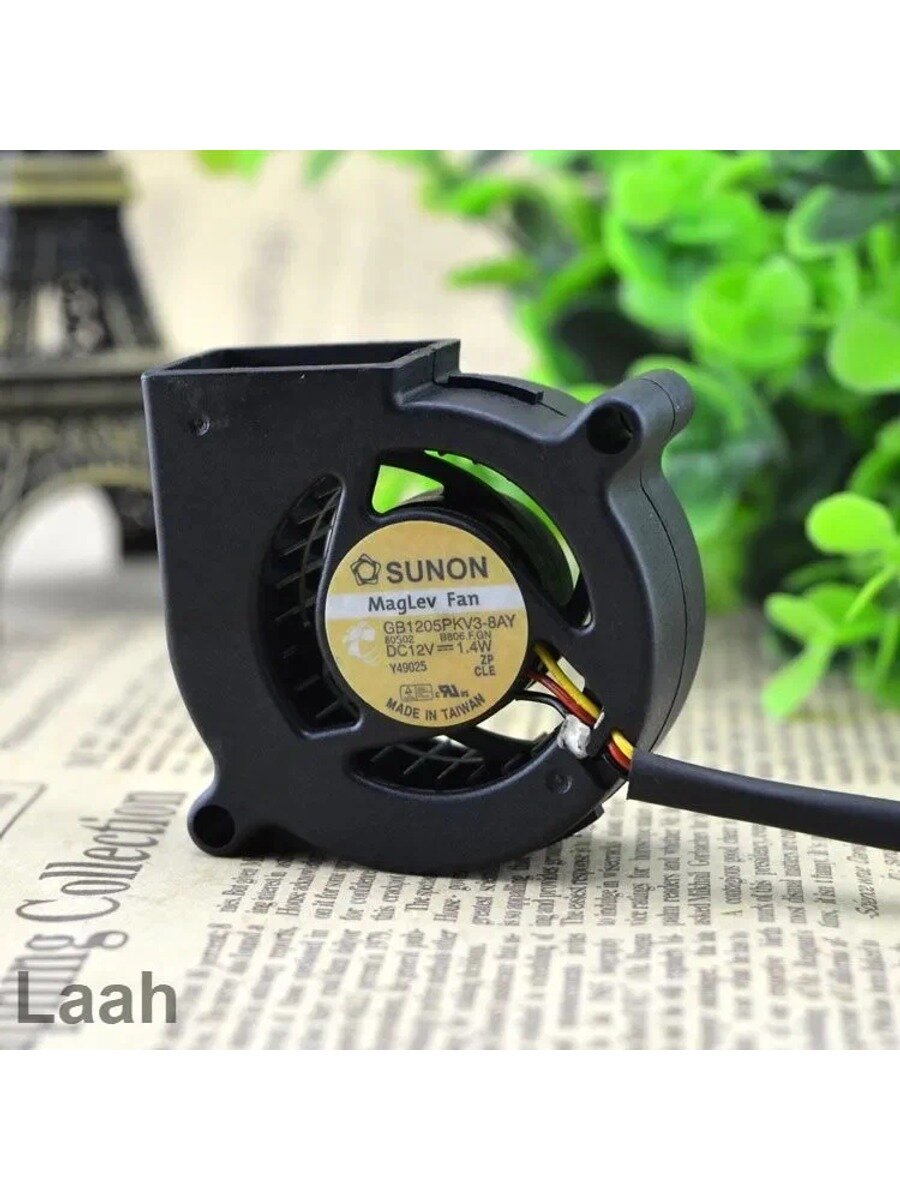 Воздуходувка проектора SUNON TAJUN GB1205PKV3-8AY 5020 12V 1.4W 4400RPM 4.8CFM 30DBA Три линии