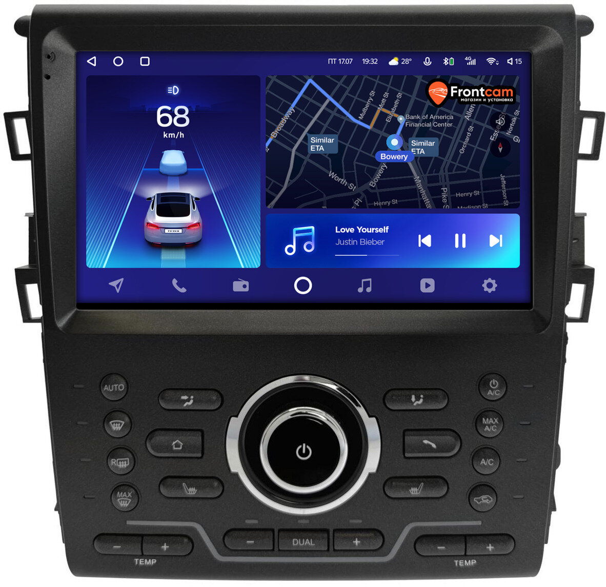 Штатная магнитола Ford Mondeo 5 2014-2022, Fusion 2 (North America) 2012-2016 (авто без камеры) Teyes CC2 PLUS 4/32 9" RM-9-5494 Android 10 (4G-SIM, D