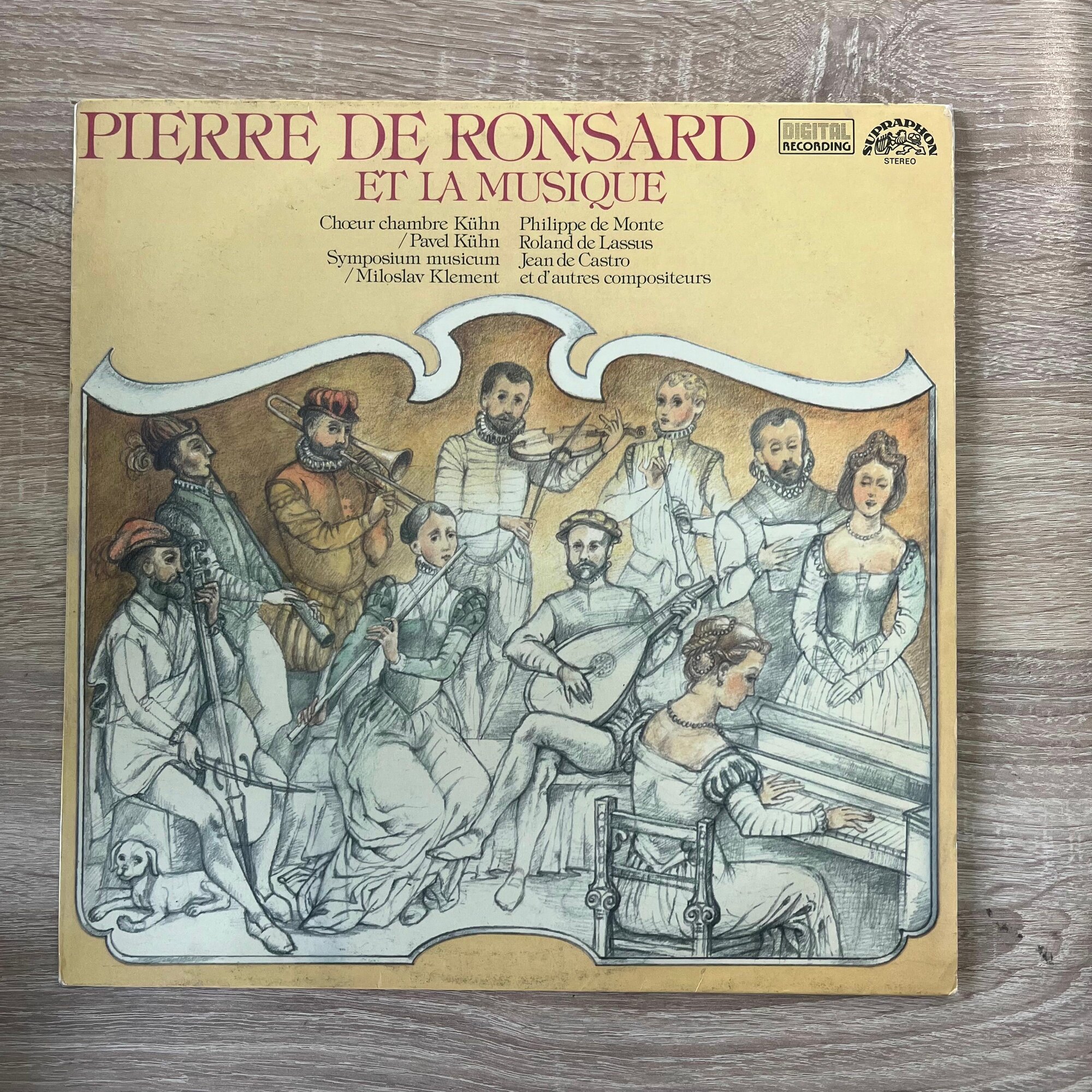 Виниловая пластинка Pierre de Ronsard, K hn Chamber Chorus, Symposium Musicum Pierre De Ronsard Et La Musique. 12"