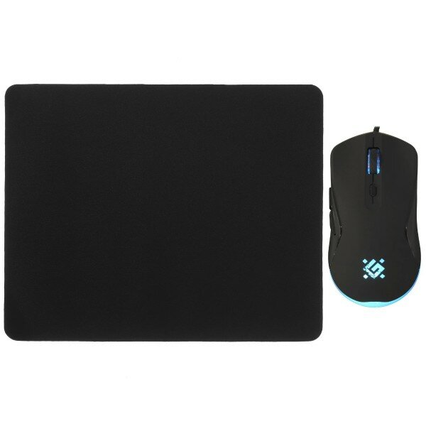 Мышь проводная Defender Arga GM-049 черный. 3600 dpi. USB. кнопки - 6