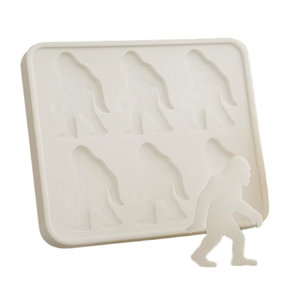 Силиконовая форма для льда «Большие ступни», Белый