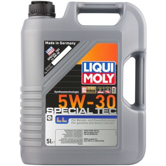 Моторное масло Liqui Moly Special Tec LL 5W-30 HC-синтетическое 5 л