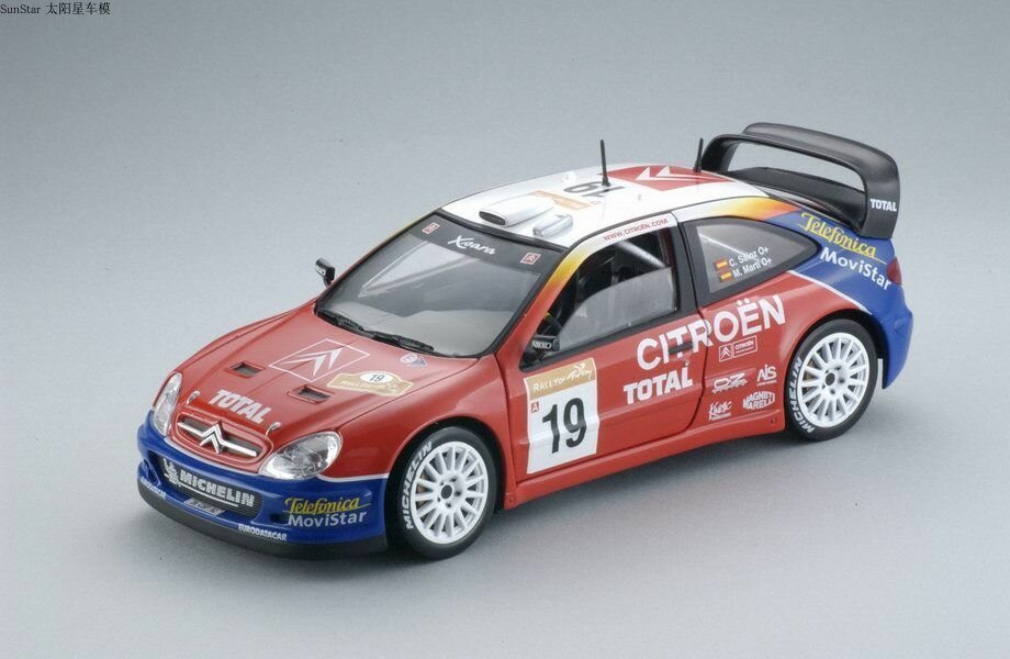 SunStar 1/18 Масштабная модель автомобиля Citro n Rally Car WRC 4422#