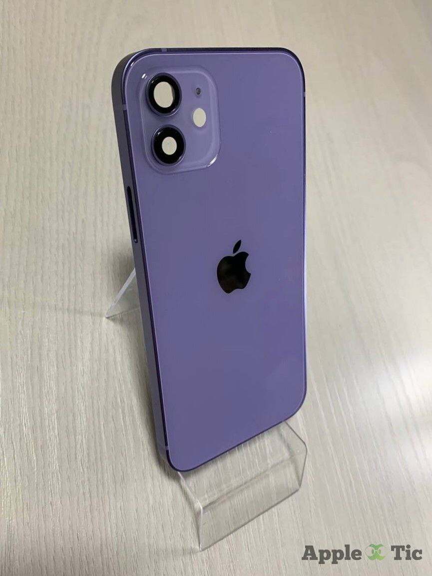 Корпус для IPhone 12 фиолетовый (PURPLE), комплект кнопок, сим-лоток