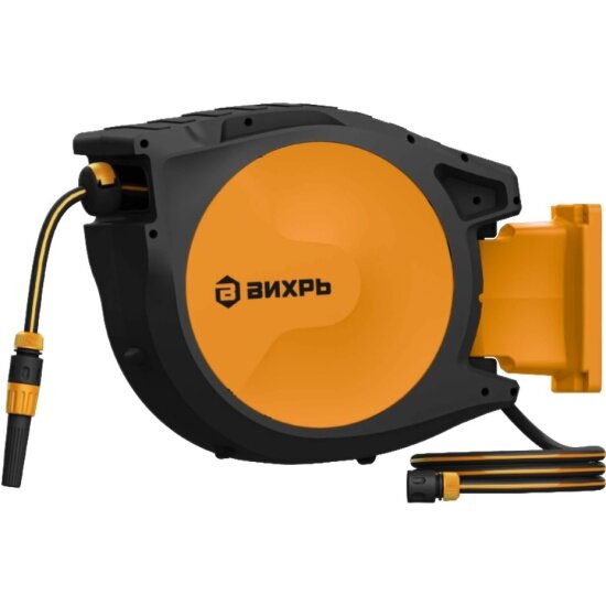 Катушка со шлангом Вихрь 25 м настенная, автоматическая, 73/7/2/42