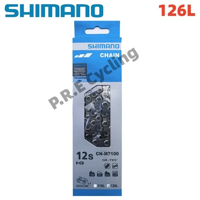 12-скоростная велосипедная цепь Shimano DEOER SLX XT Series CN-M6100 M7100 M8100 Chain Дорожный горный велосипед 116L 126L Цепь с Quick-Link