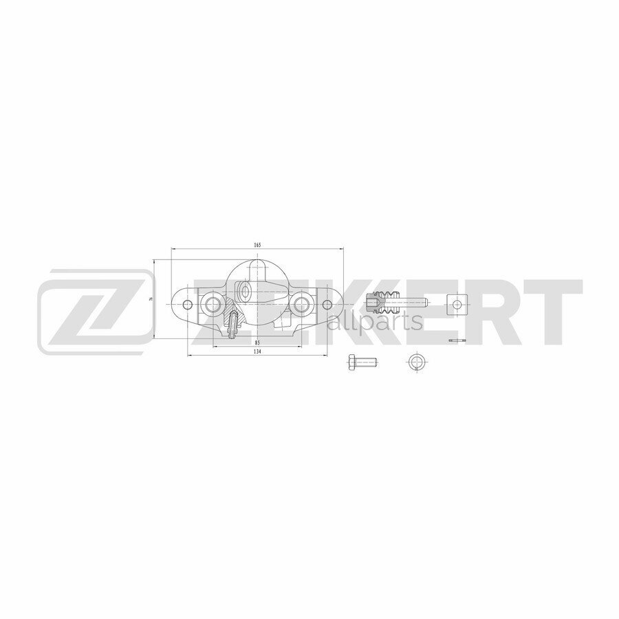 ZEKKERT BS-8403 Тормозной суппорт передний правый Lada Samara (2108 2109 2113 2114) 96-