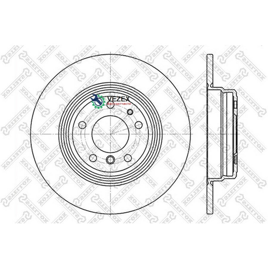 STELLOX 60201533SX диск тормозной задний!\ BMW E38/E31 2.8-5.0 M51-M62/M70/M73 89>