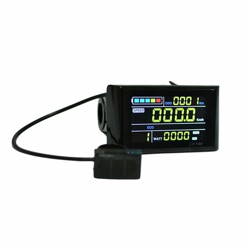 SW900 Цветной ЖК-дисплей для электровелосипеда 24 В/36 В/48 В/60 В/72 В A