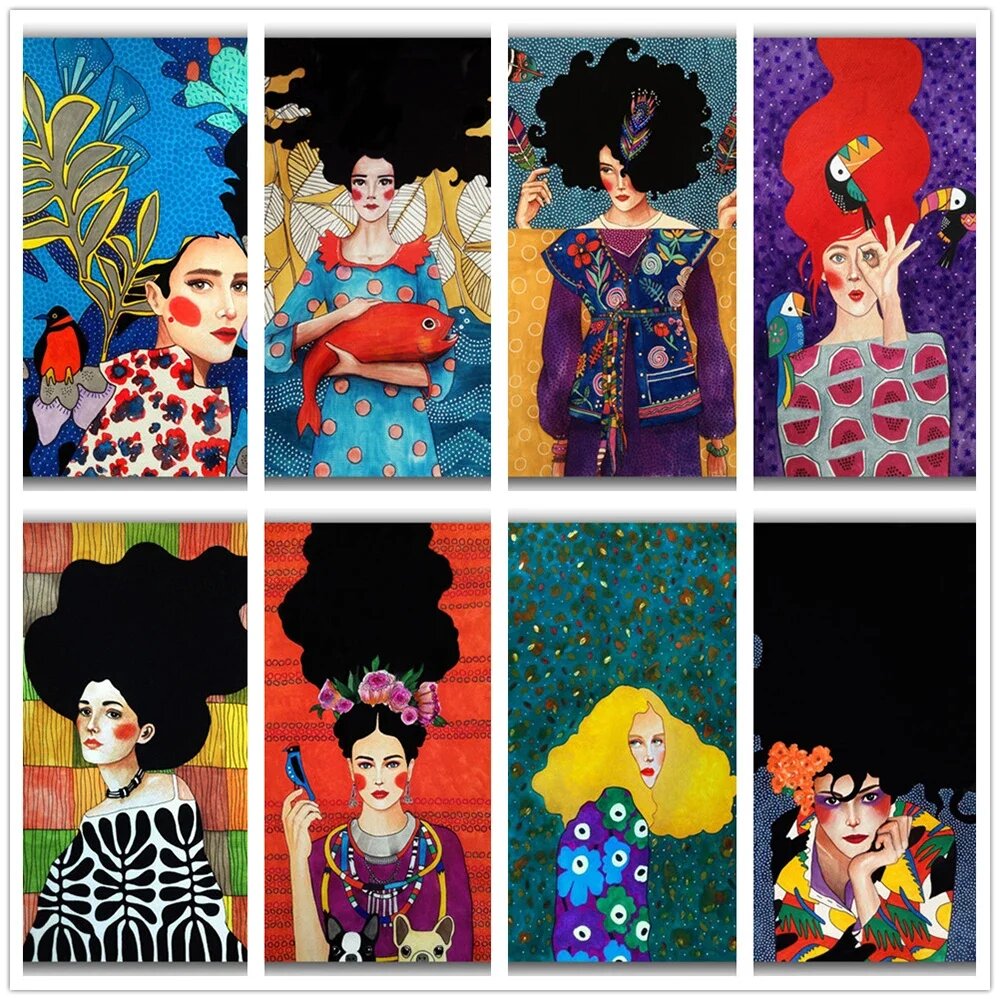 Абстрактная картина на холсте 40x60см, Бирюзовый, A