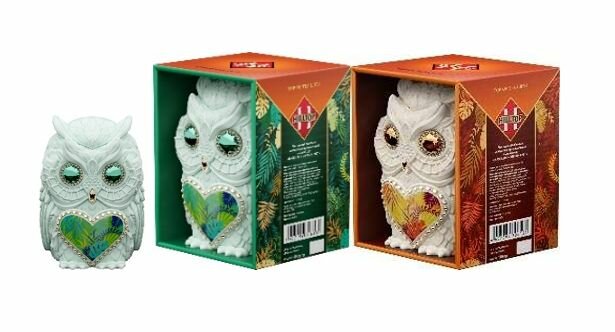 Чай HILLTOP "Черный лист" + чайница Сова MIX керамика 50г