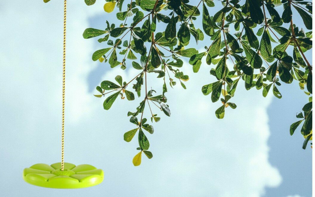 Качели-диск "Лиана" Кемфер S04-112, пластиковые, нагрузка до 100кг, зеленые