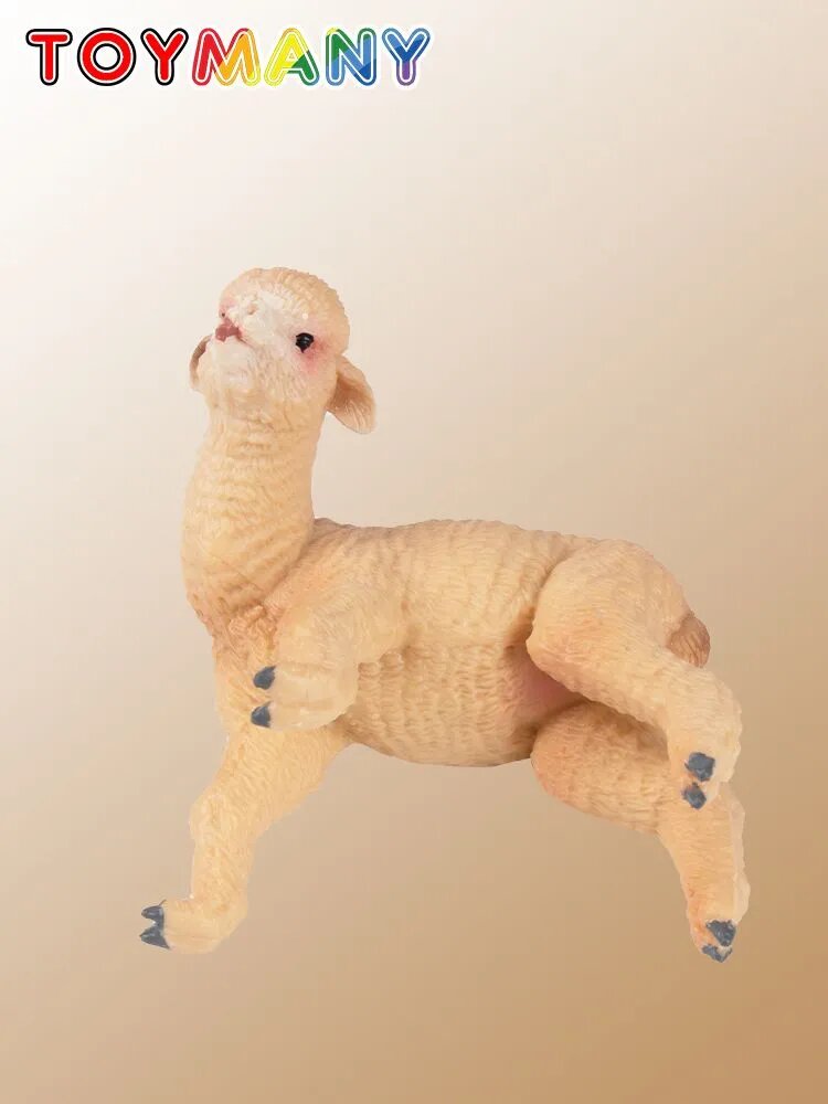Toymany фигурка ферма животное, детеныш Альпаки, Коллекционная игрушка, 45X34X41 mm