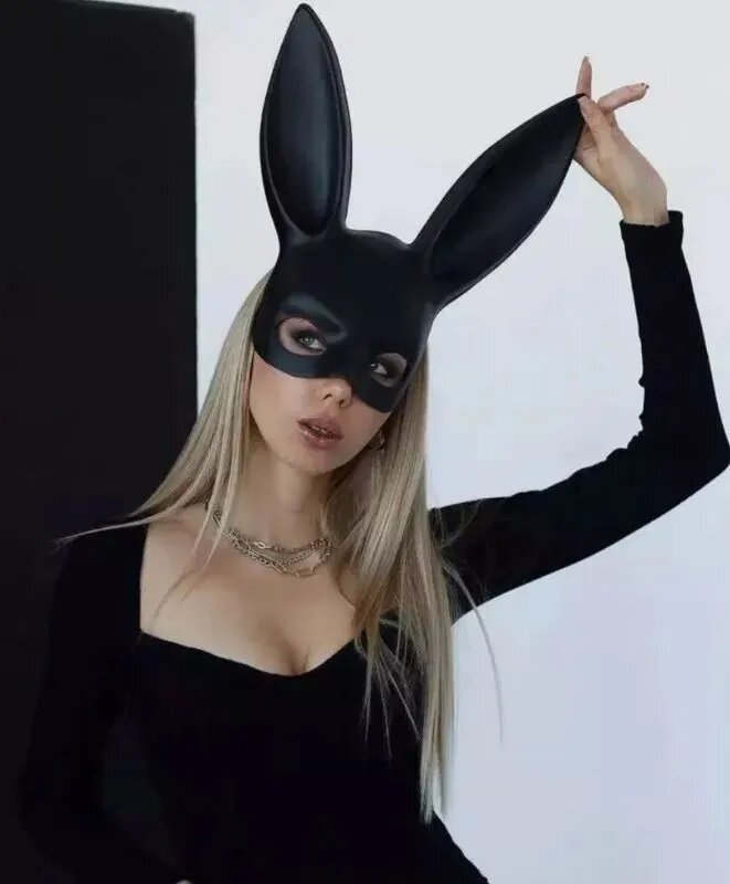 Карнавальная маска ушки зайца кролика 18+