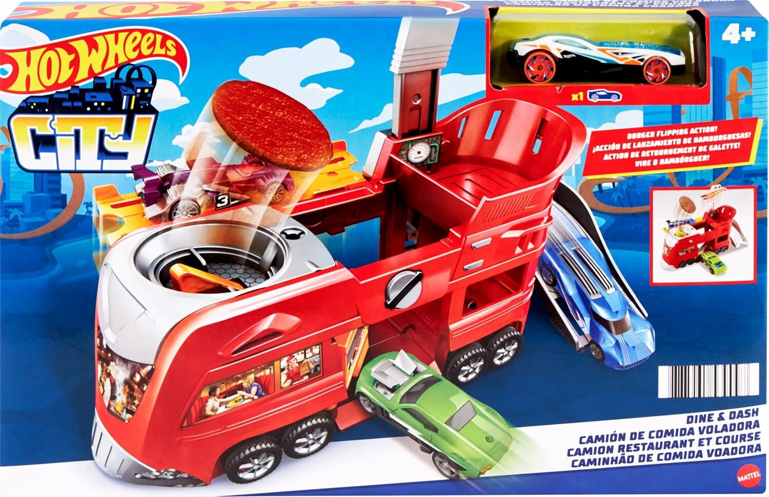 Игровой набор Трек Hot Wheels Dine & Dash FJN34_FJN39, от 3х лет