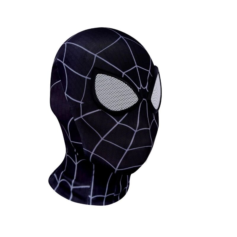 Женский Костюм Супергероя Человека-паука Для Косплея, Облегающий Комбинезон, Черная Сексуальная Маска Человека-паука