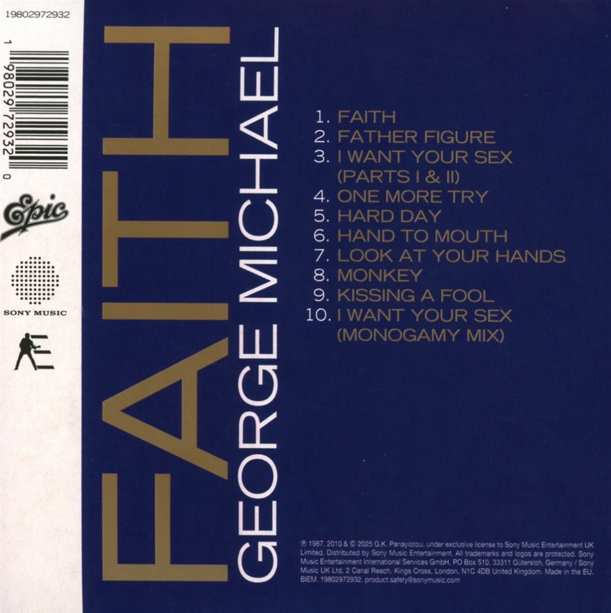 Компакт-диск George Michael. Faith (CD) — фото 1