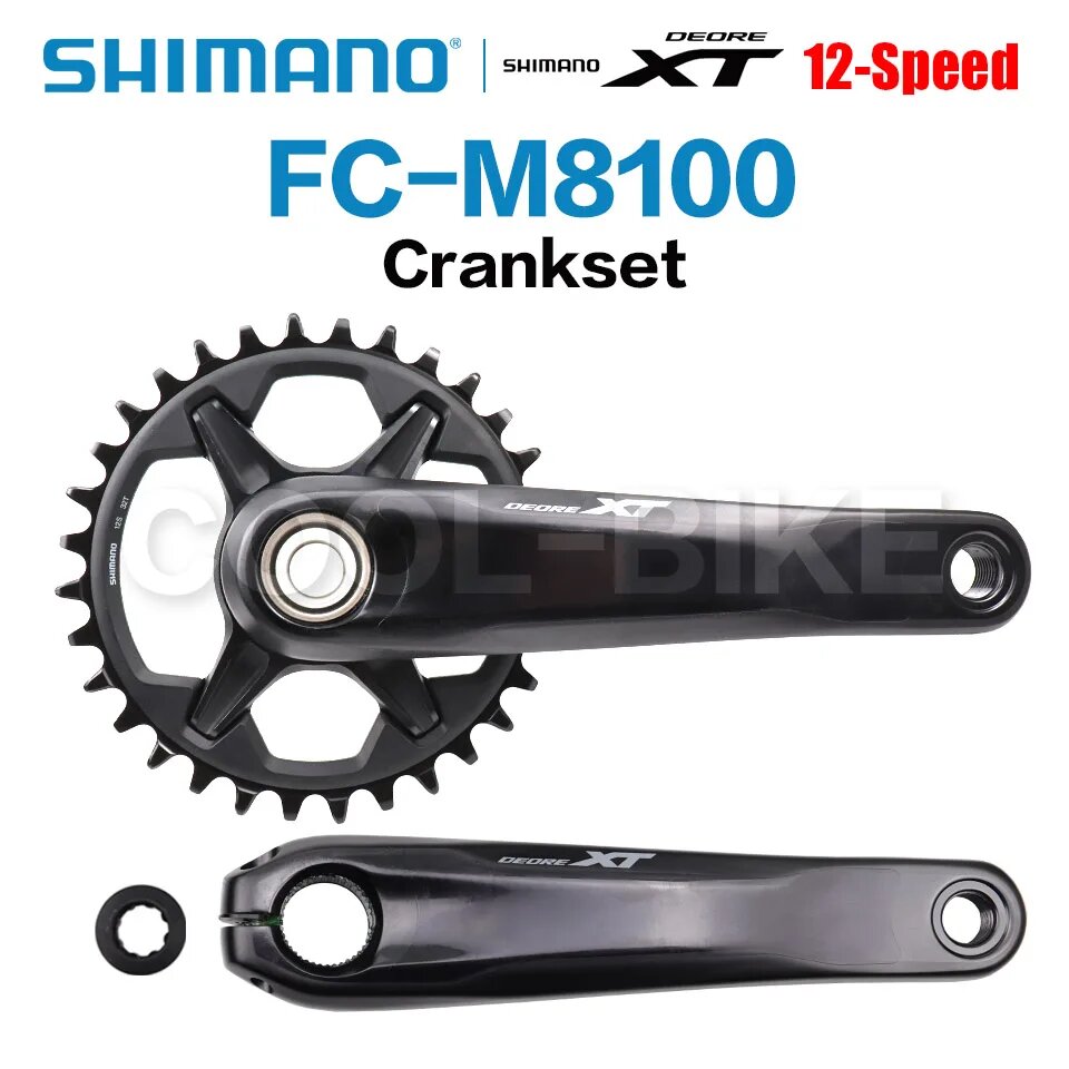 Шатуны Shimano Deore XT FC-M8100 175мм, 34T, No BB