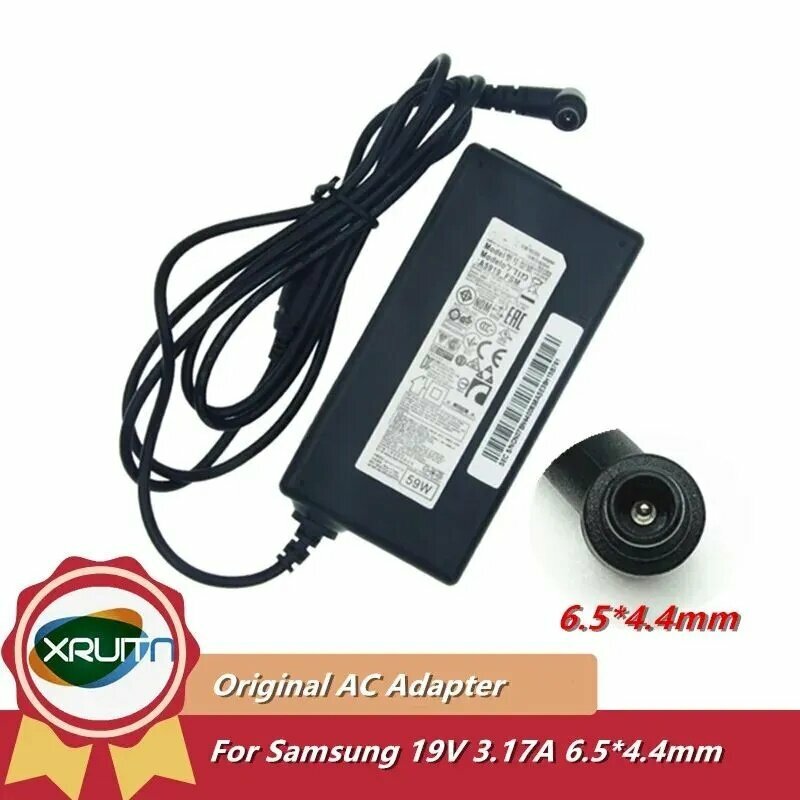 19V 3.17A 60W 6.5X4.4mm UE32J4000 A5919_FSM AC адаптер блок питания для телевизора Samsung MONITOR UE32J4500 UE32J4510 зарядное устройство Трехлетняя гарантия