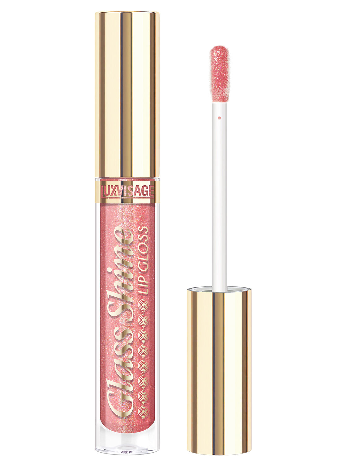 Блеск для губ Luxvisage Glass Shine, тон: 18 velvet rose, 3г