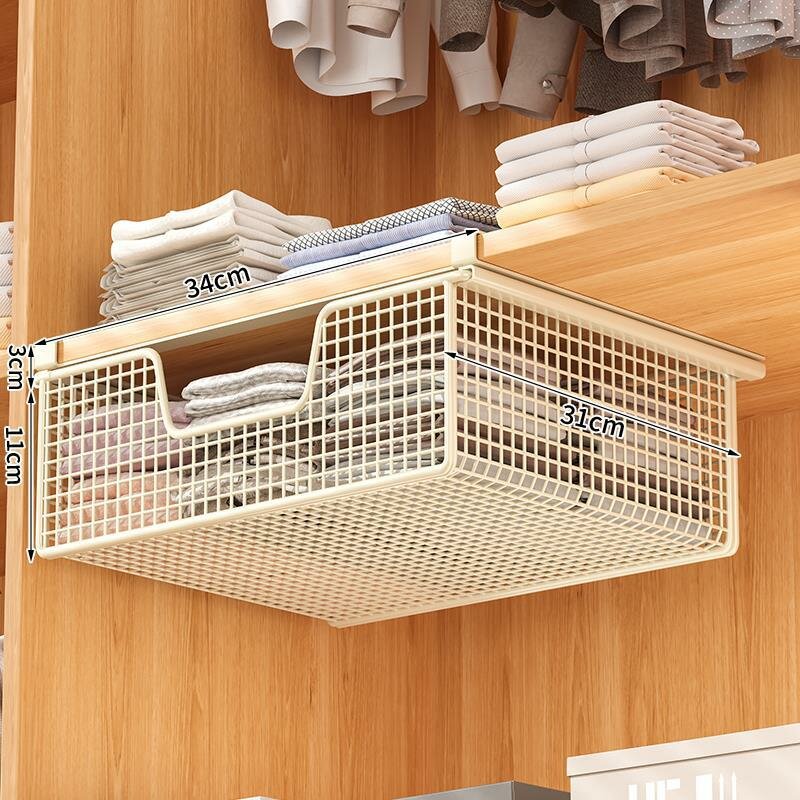 Стеллаж для хранения одежды с выдвижными полками, подвесная корзина в виде ящика, многоярусный органайзер для хранения одежды, корзина для нижнего белья, подвесная вешалка для одежды.