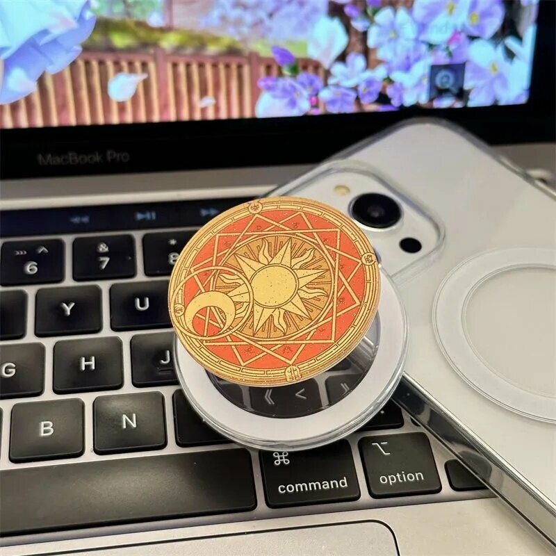 Держатель для телефона Cardcaptor Sakura Magic Circle MagSafe магнитный прозрачный попсокет