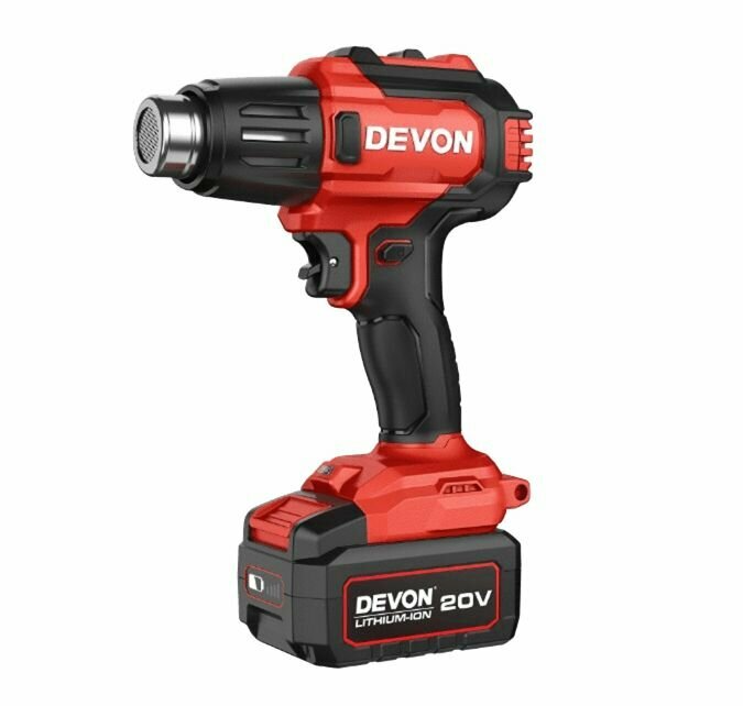 Аккумуляторный строительный фен DEVON 7713-LI-20 без аккумулятора и ЗУ