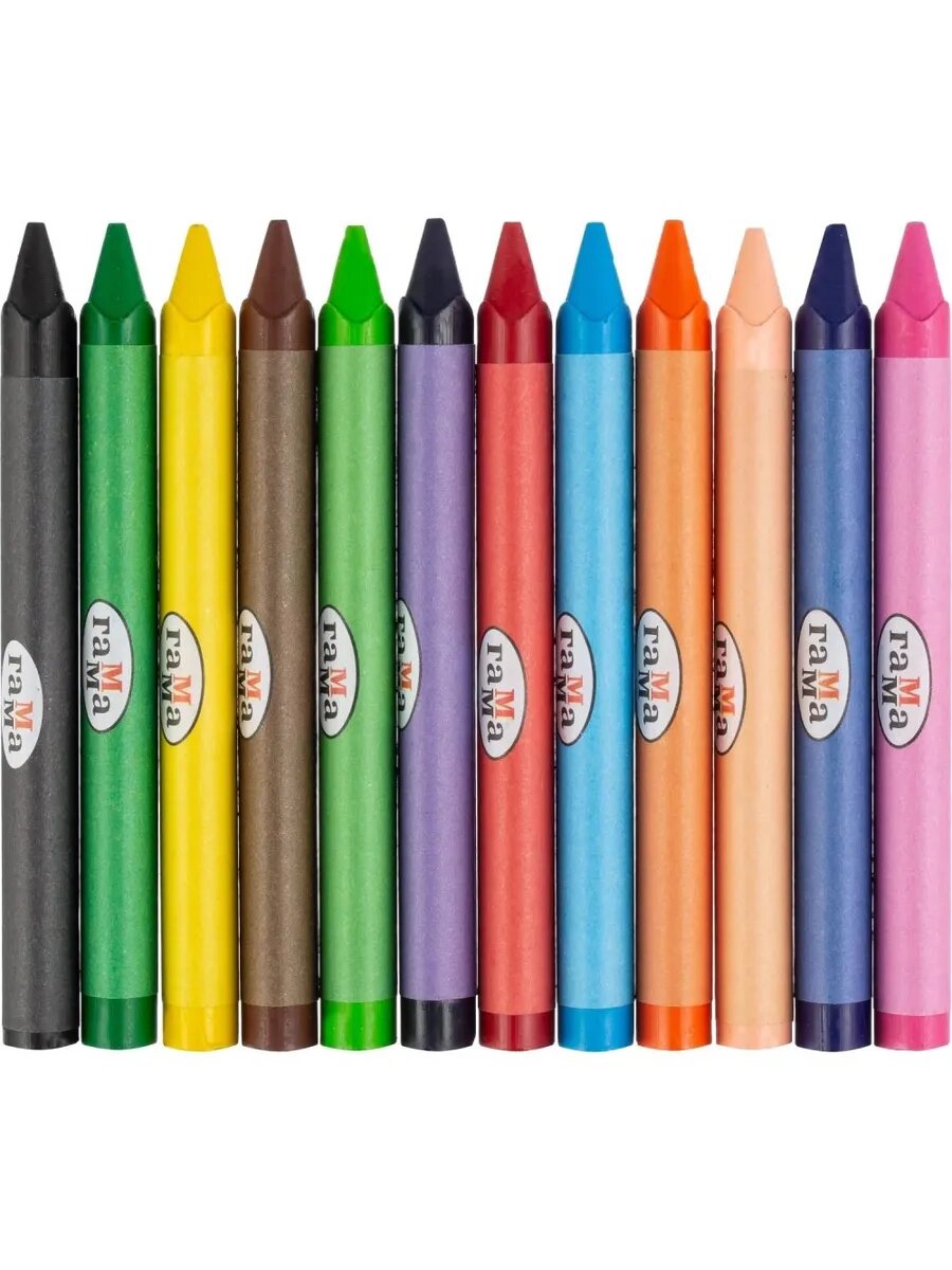 Восковые мелки ярких цветов для творчества