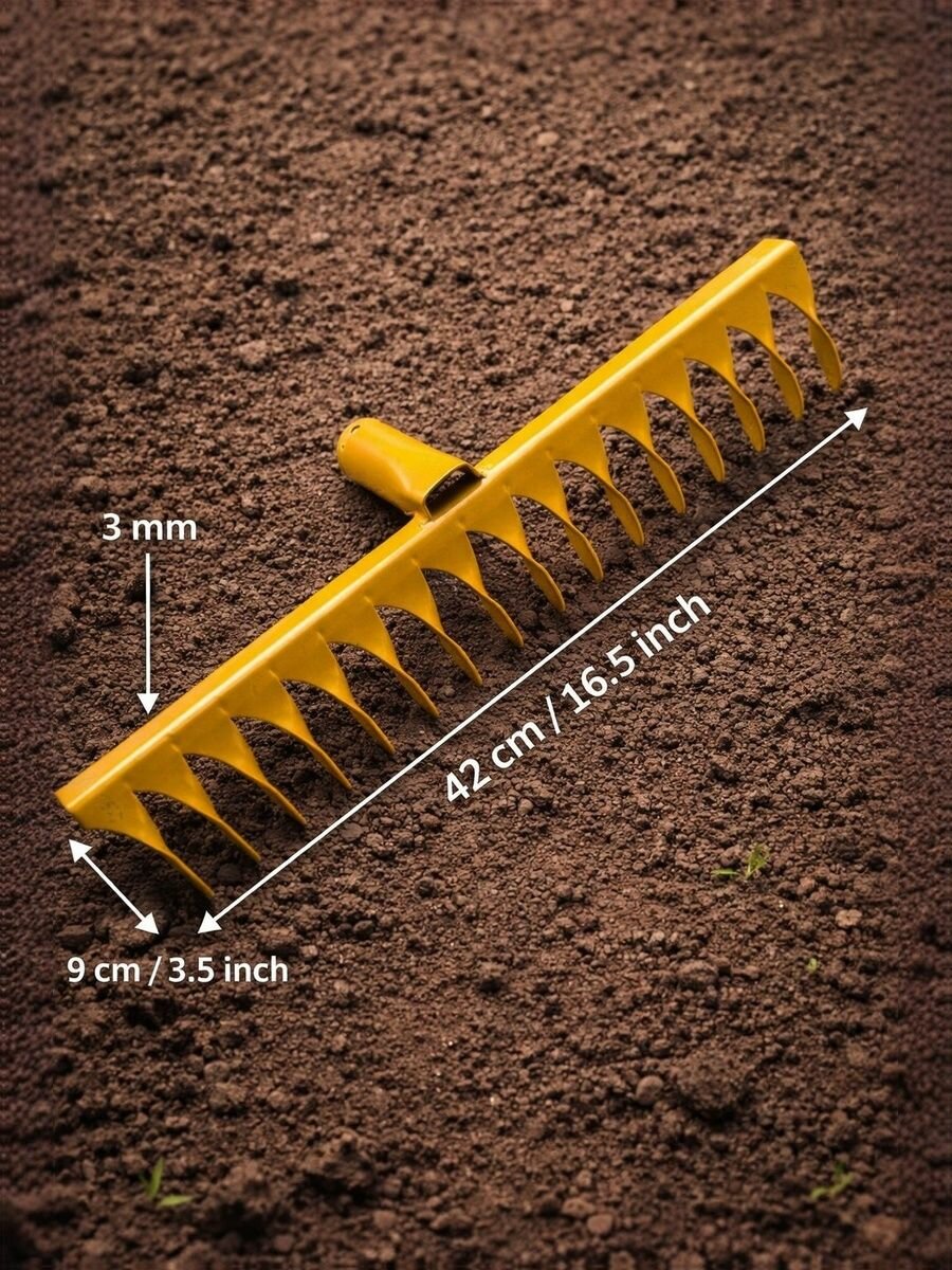 Грабли витые 14 зубьев , толщина стали 3 мм