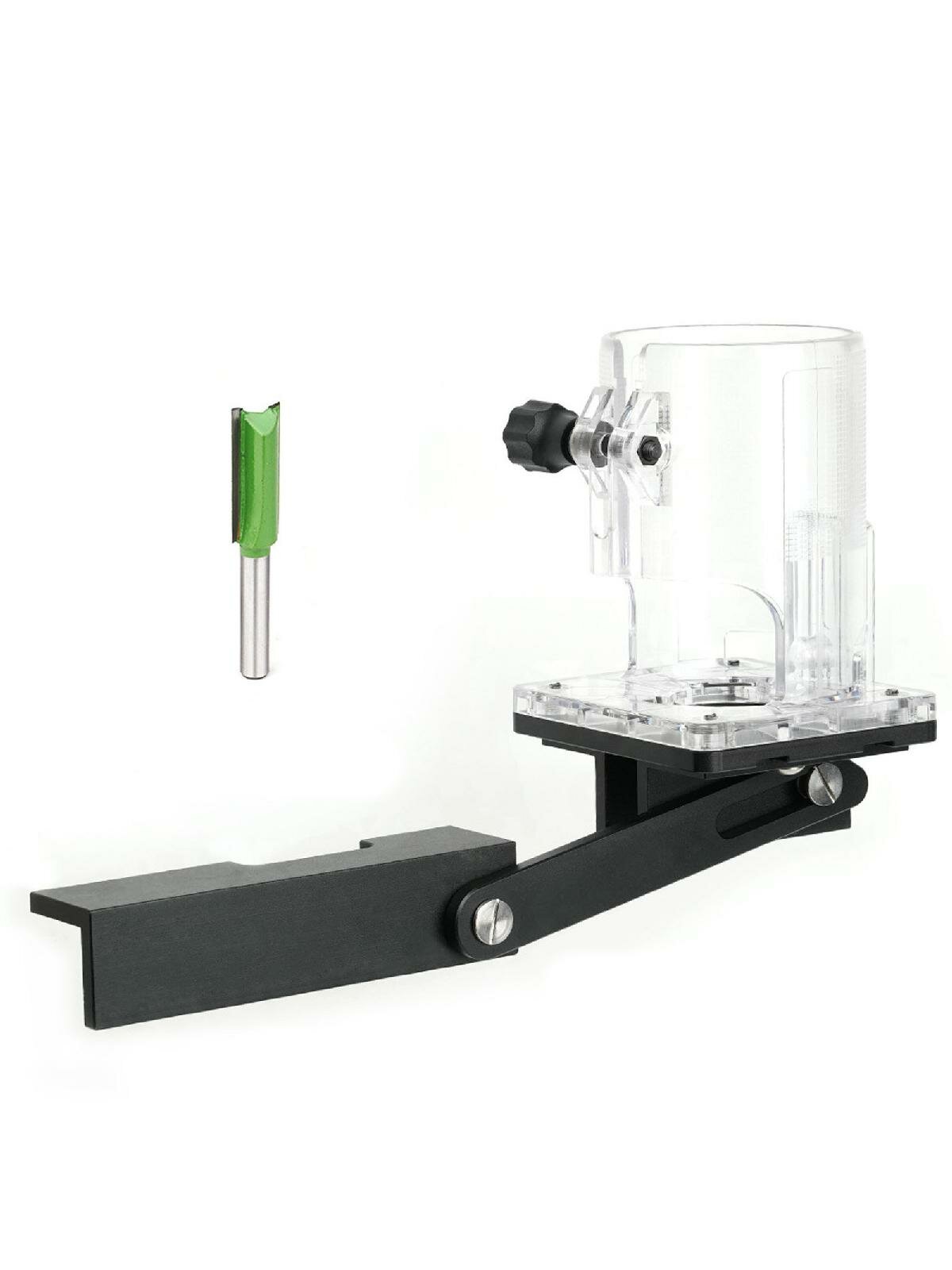 Деревообрабатывающий Триммер 2 в 1 с Локатором Боковых Фрезерных Прорезей с 11-мм Фрезой