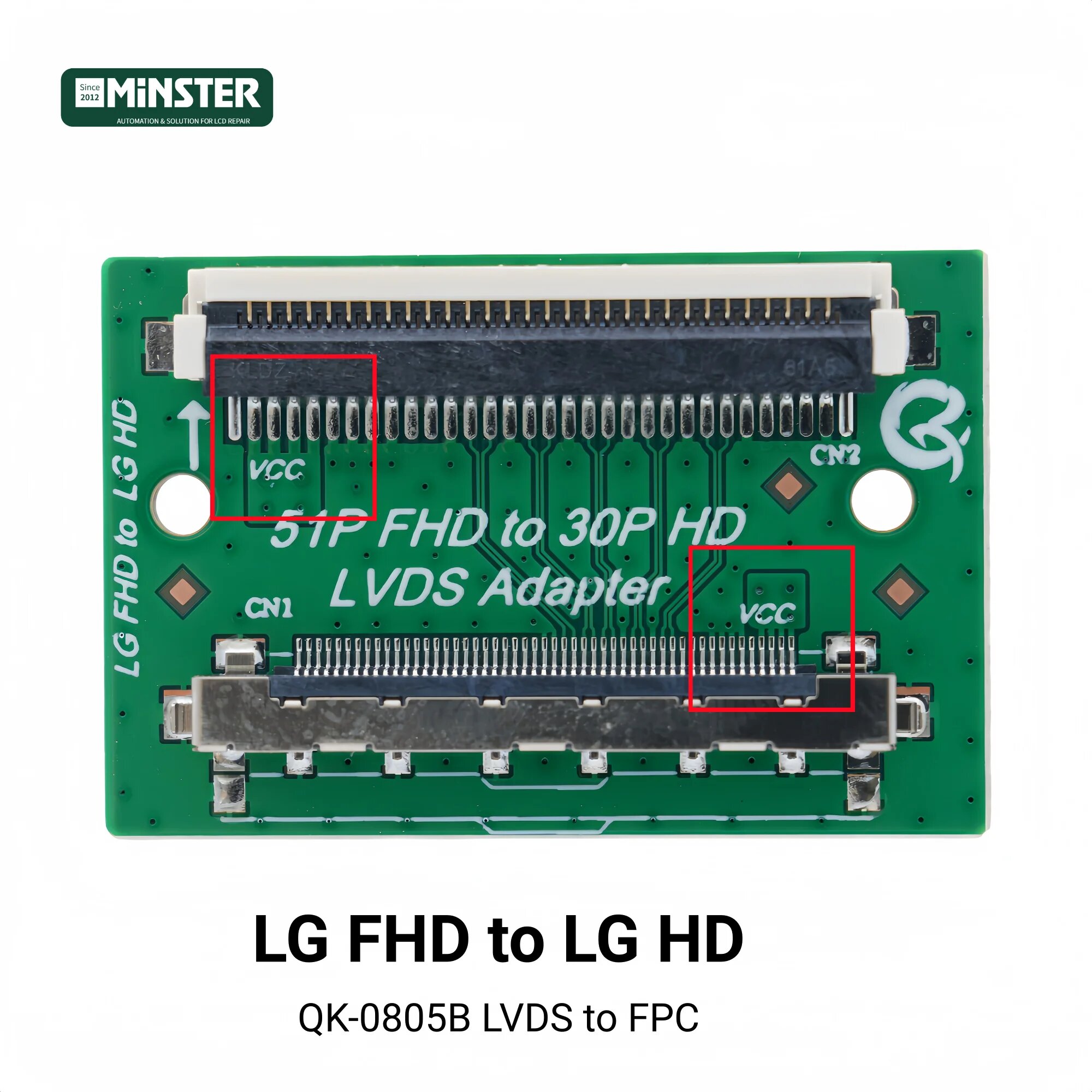 Адаптер LVDS FHD to HD QK0805B 51Pin-30Pin