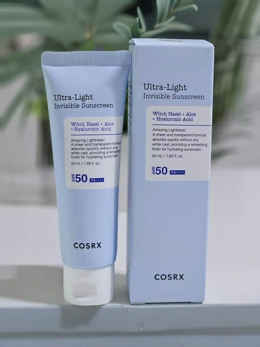 Ультралёгкий солнцезащитный крем с гамамелисом COSRX Ultra-Light Invisible Sunscreen SPF50 PA++++