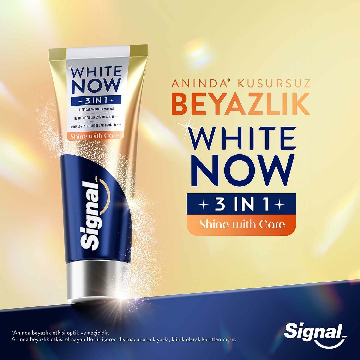 Signal White Now 3-в-1 Shine With Care Зубная паста 75 мл(1)