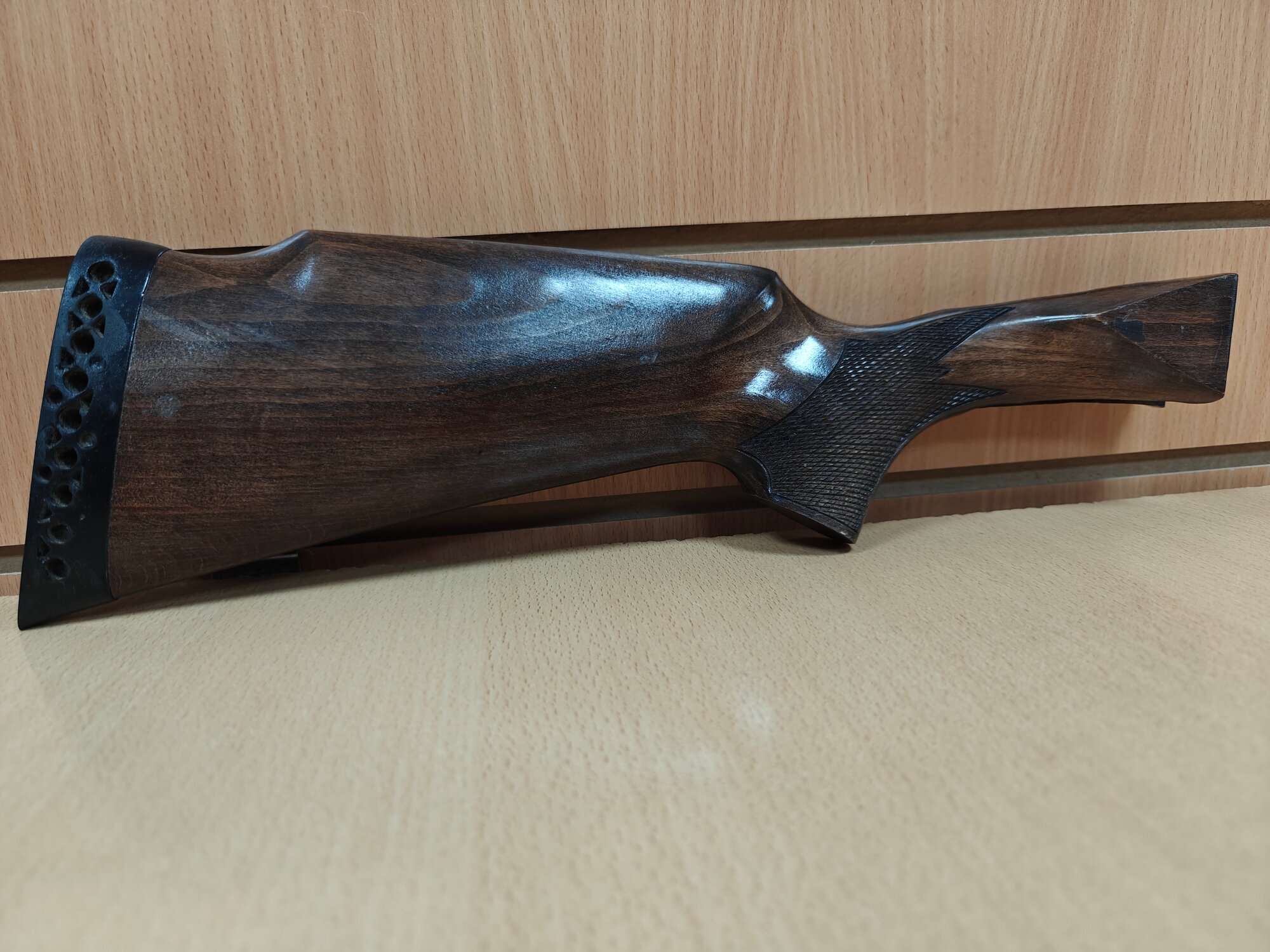 Приклад для ружья ИЖ-54/ИЖ-26 Монте Карло, орех, окрашенный, тёмно-коричневый